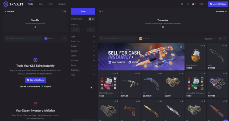 Tradeit.GG Promo Code - Exclusive Bonus of 2025