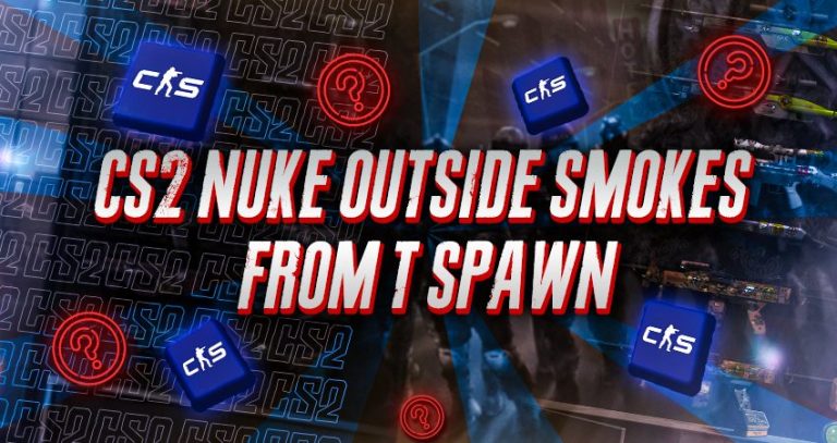 CS2 Nuke Outside Smokes From T Spawn - CS2 Pulse