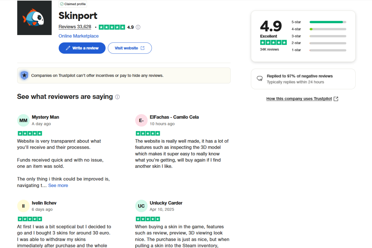 Skinport Review 2026 - We Tested the Platform