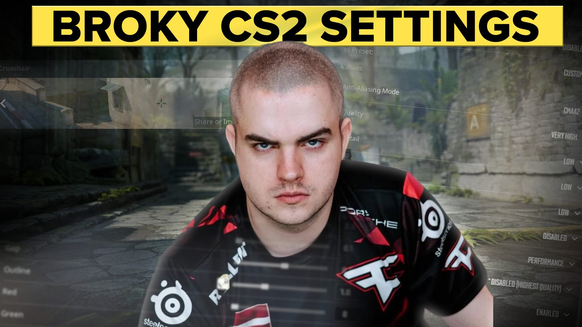 broky CS2 Settings, Crosshair, Config & Gear (2026)
