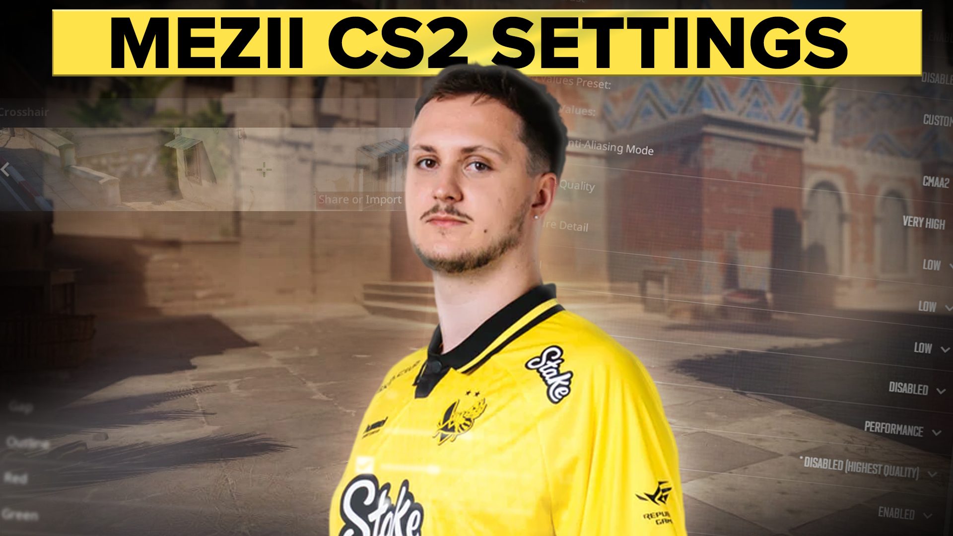 mezii CS2 Settings, Crosshair, Config & Gear (2026)