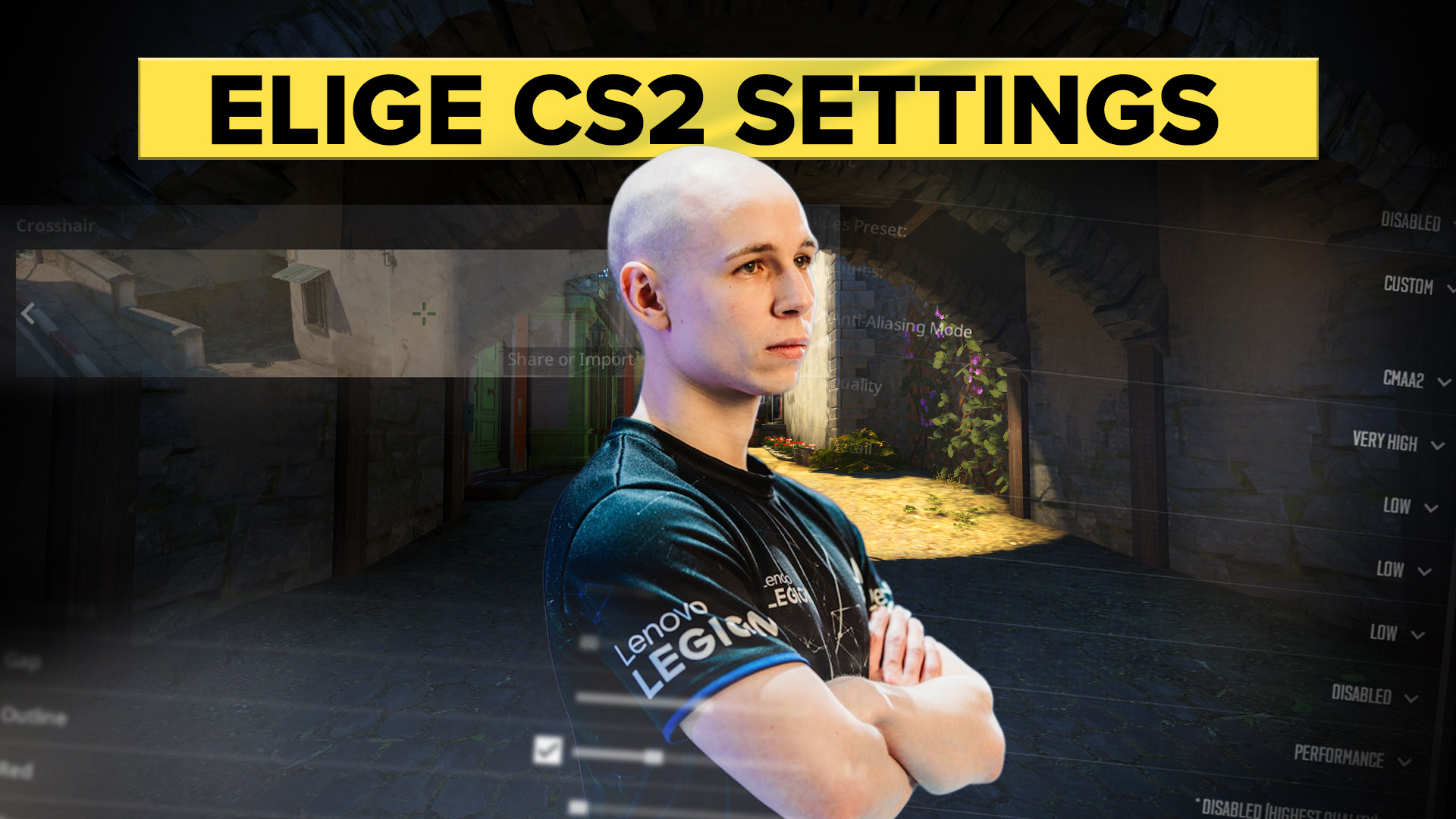EliGE CS2 Settings, Crosshair, Config & Gear (2025)