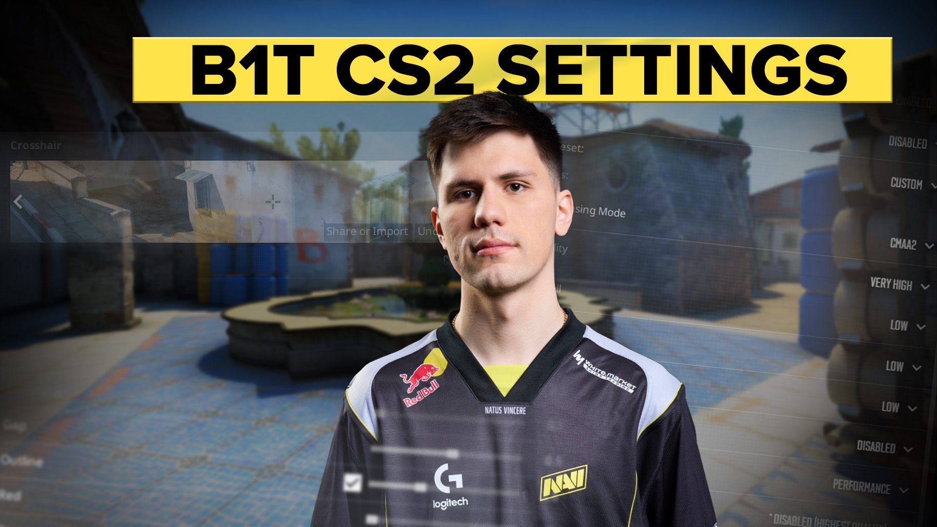 b1t CS2 Settings, Crosshair, Config & Gear (2026)